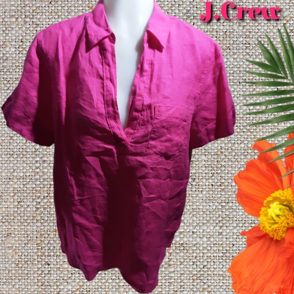 J. Crew | Tops | J Crew Linen Shirt | Poshmark